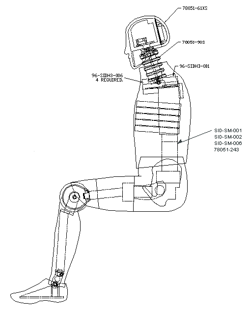 SID/HIII : New Side Impact Anthropomorphic Test Dummy for amended FMVSS 201